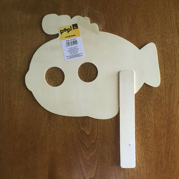 Toys | Submarine Wooden Craft Masks Nwt | Poshmark